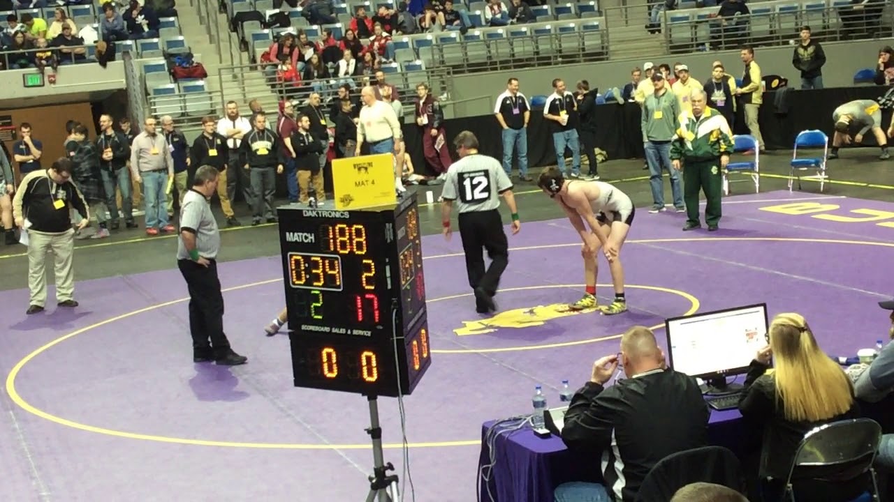 Gilbreath, Zane v Bryce, B. (Eastern (greentown)) 02-09-19 W 17-2 - YouTube