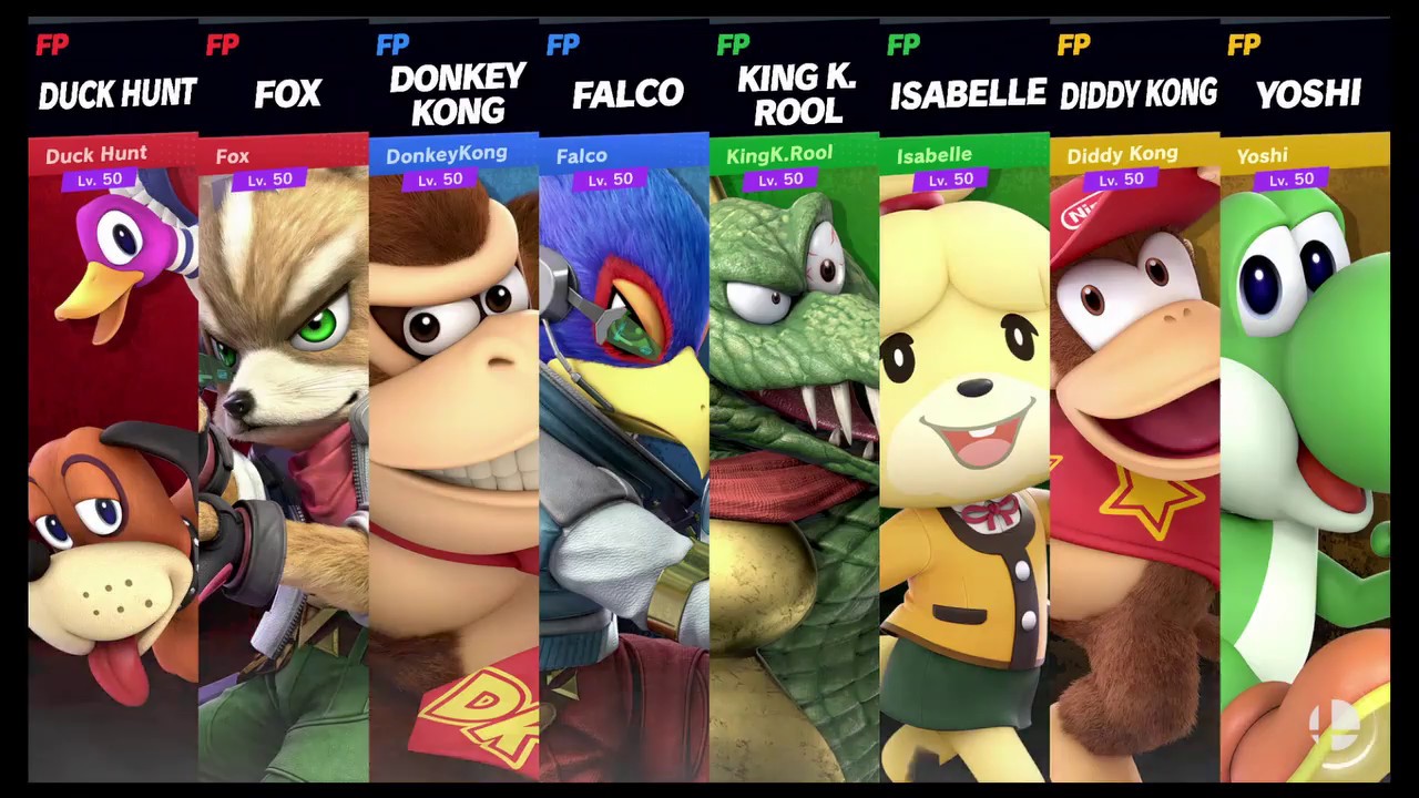 Super Smash Bros Ultimate Amiibo Fights Request #6219 4 team animal ...