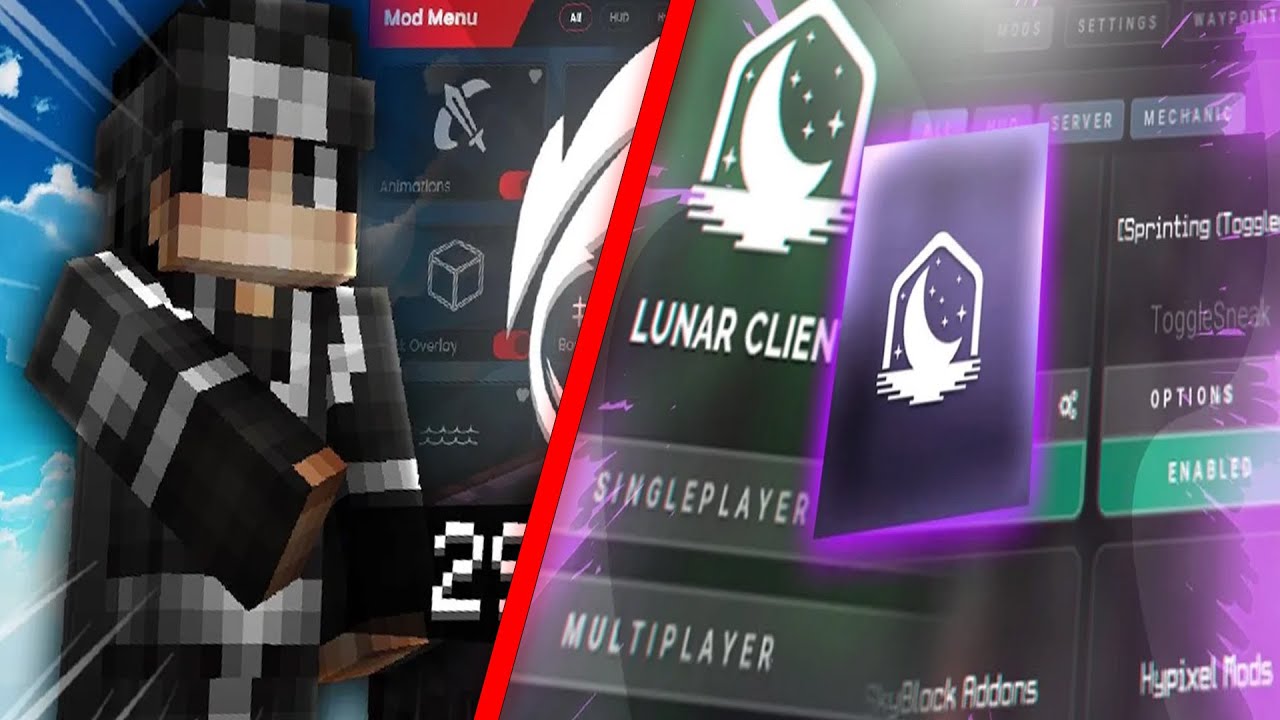 Feather Client vs Lunar Client #shorts #minecraft - YouTube