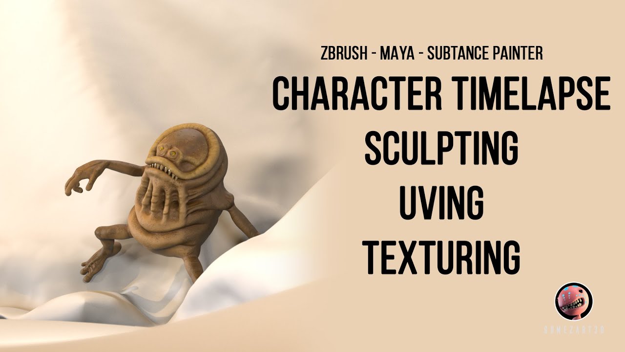 Character sculpting, Uving and texturing workflow - YouTube