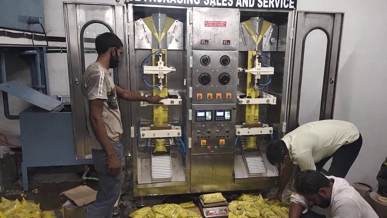 pam oil pouch packing machine 1ltr pouch filling and sealing machine ...