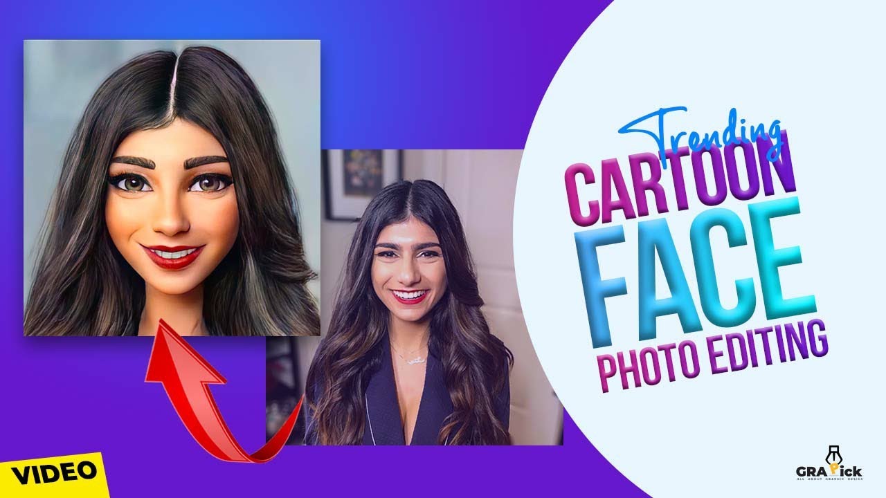 Trending Cartoon Face Photo Editing | How to make Cartoon Face Photo in ...