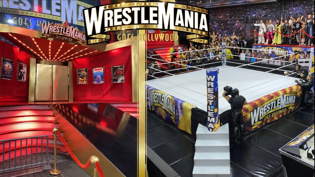 I Built a WRESTLEMANIA Stage 🤩 - YouTube