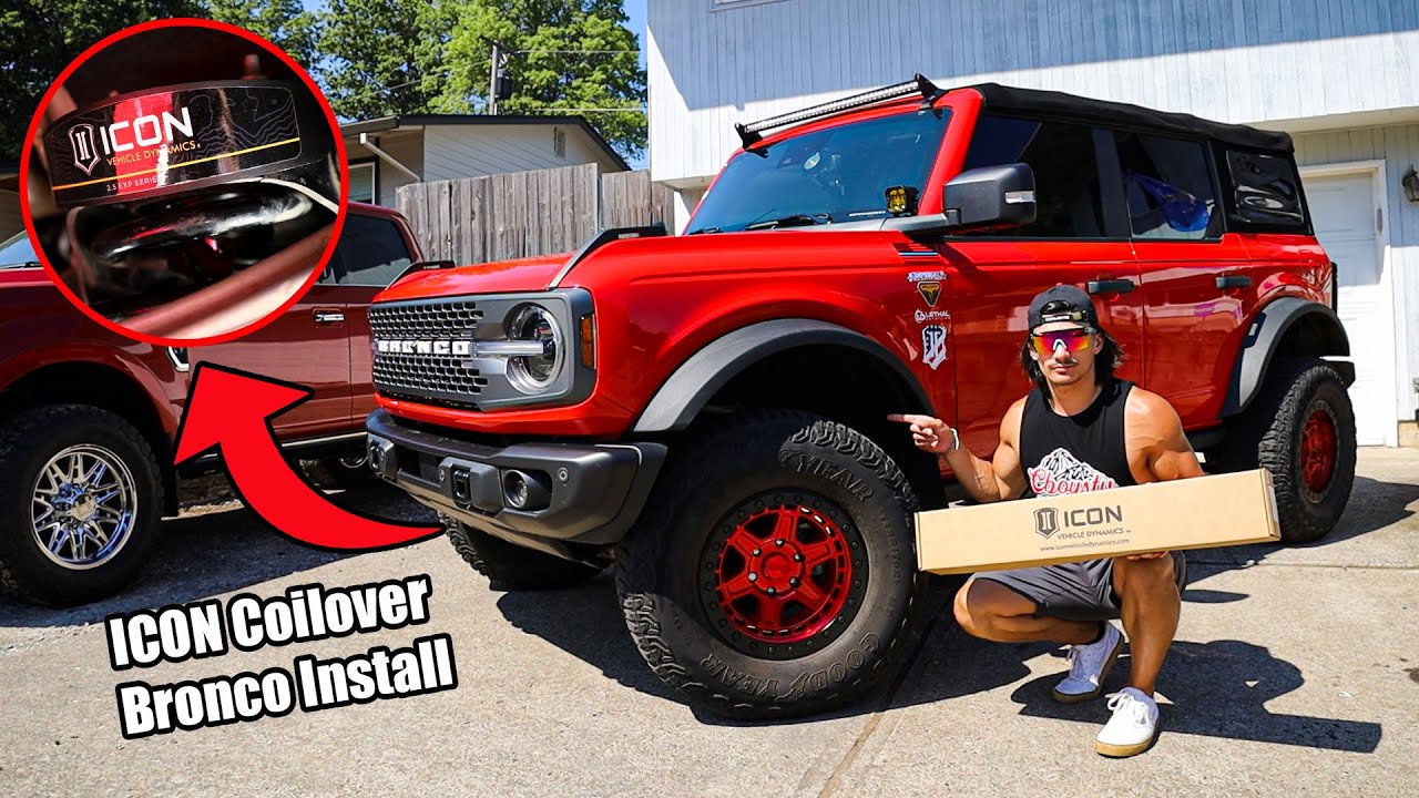 Installing ICON Coilovers on my 2022 Bronco! - YouTube