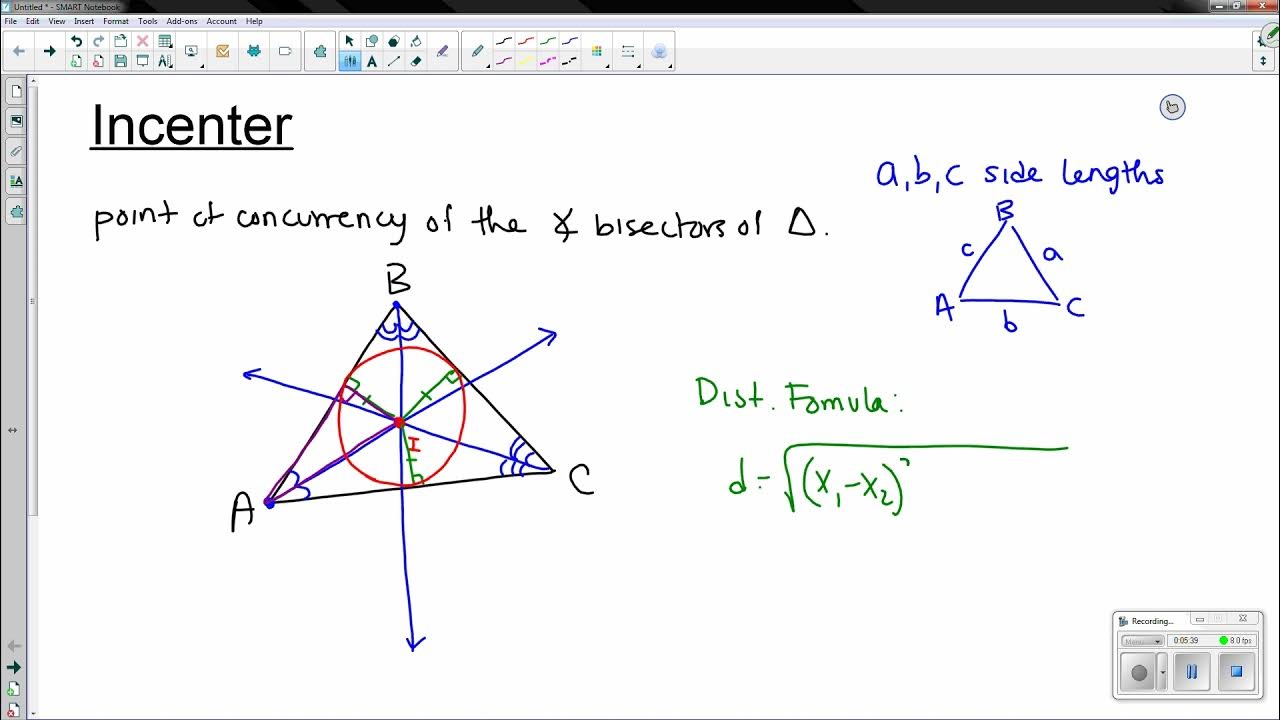 Triangles: Incenter - YouTube