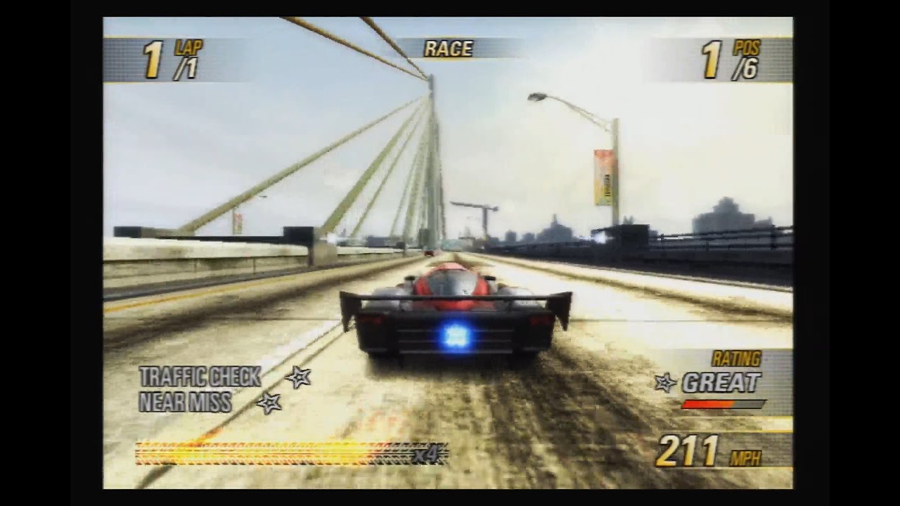 Burnout Revenge-4 Random Races with the Criterion Racer GT - YouTube