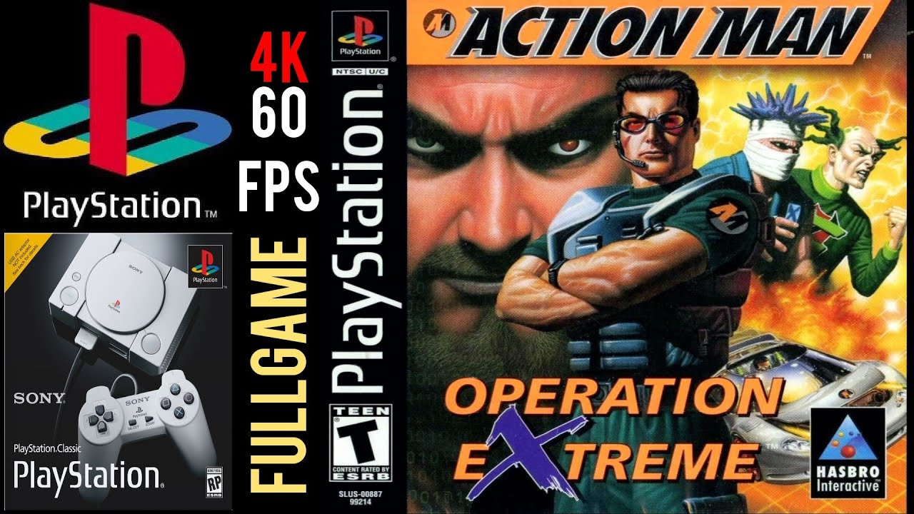 Action Man {Ps1} 4K60fps UHD Longplay Walkthrough Playthrough full ...