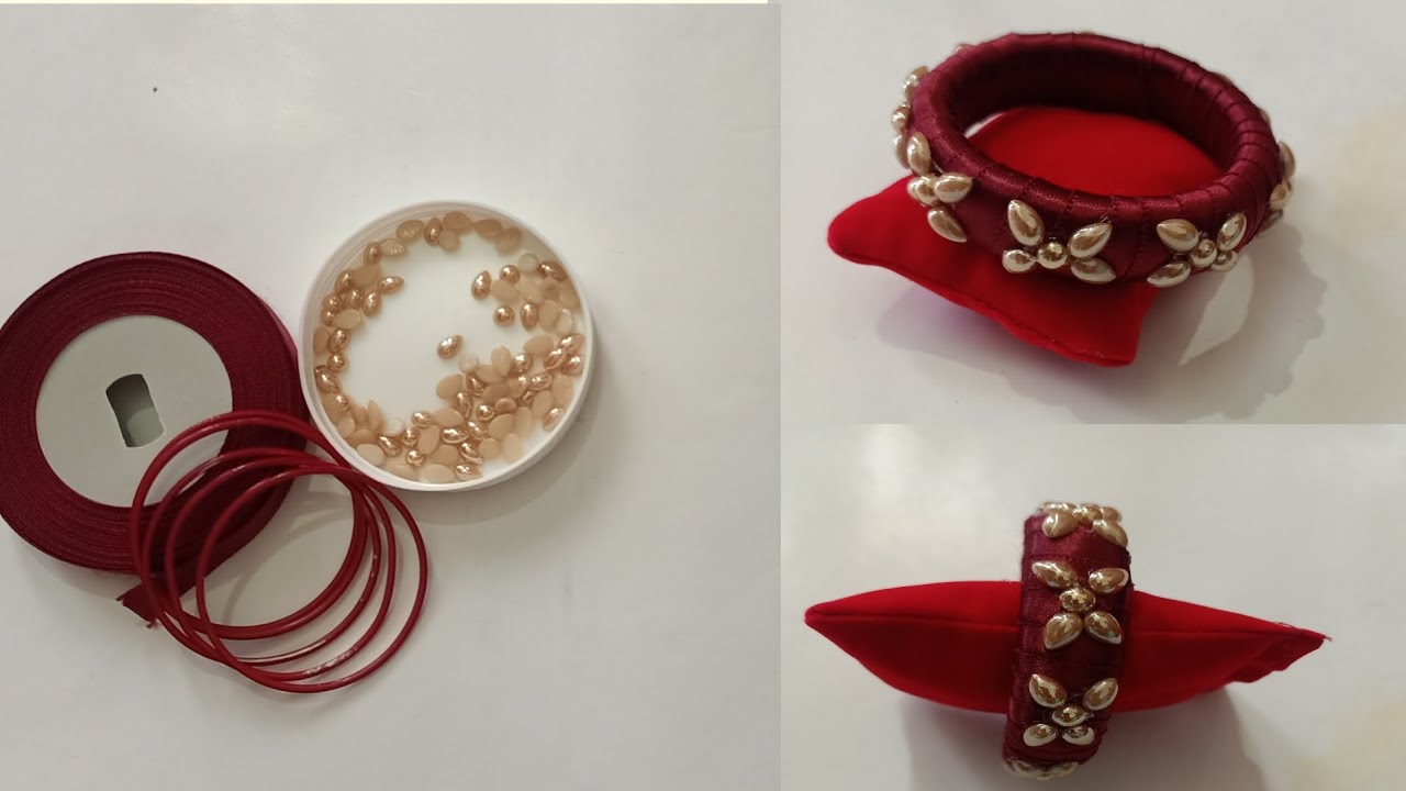 Beautiful Bangle || How to make beautiful Bangle at home #artwork # ...