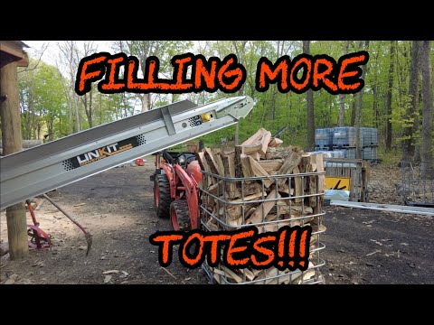 #371 Filling More IBC Totes with Oak Firewood - YouTube