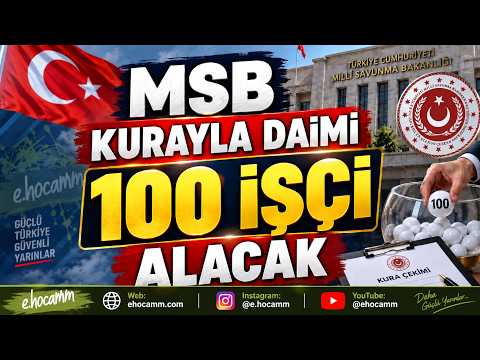 MSB KURAYLA SÜREKLİ DAİMİ  100 İŞÇİ ALACAK BAŞVURULAR BAŞLADI KPSS OLMADAN ATAMA