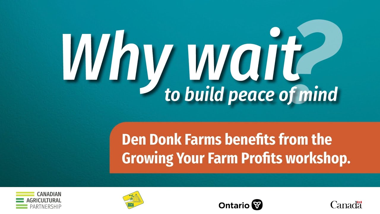 Den Donk Farms benefits from the Growing Your Farm Profits workshop ...