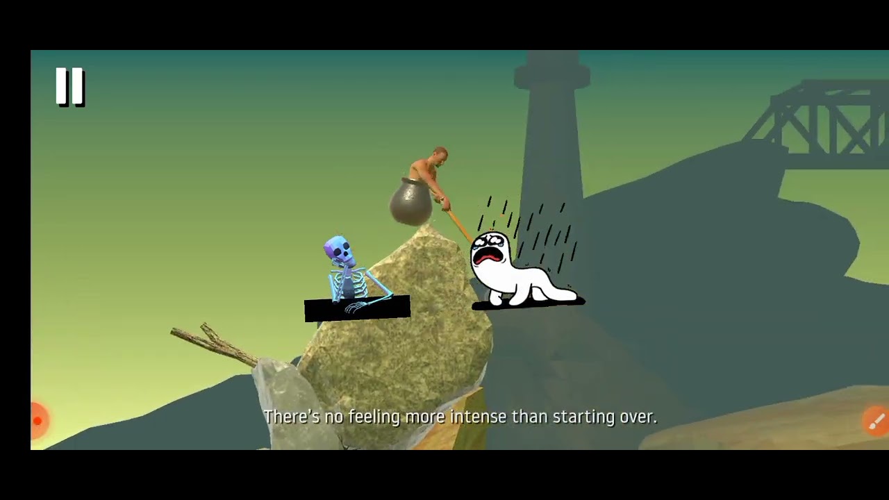 getting over it game no best game 😭😭😭 - YouTube