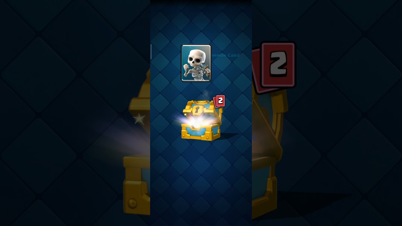 CLASH ROYALE golden chest opening - YouTube