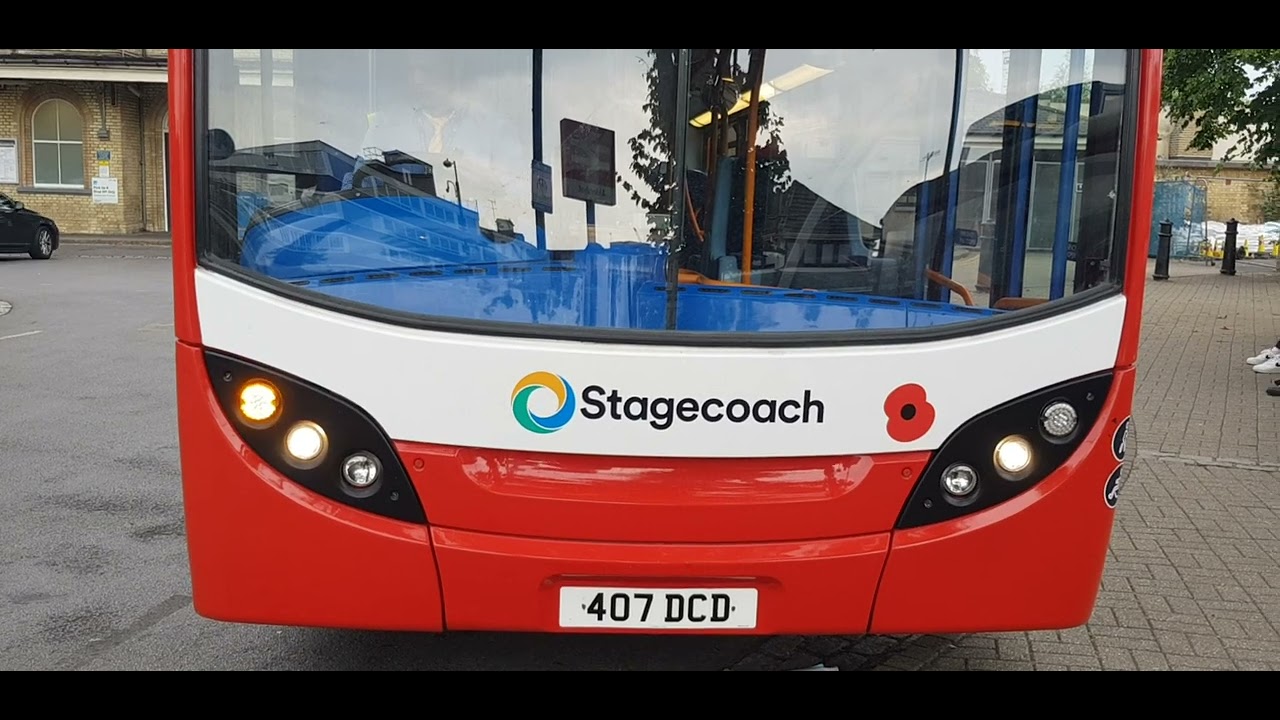 Here is the stagecoach bus 15989 in Aldershot with the Donate To The ...