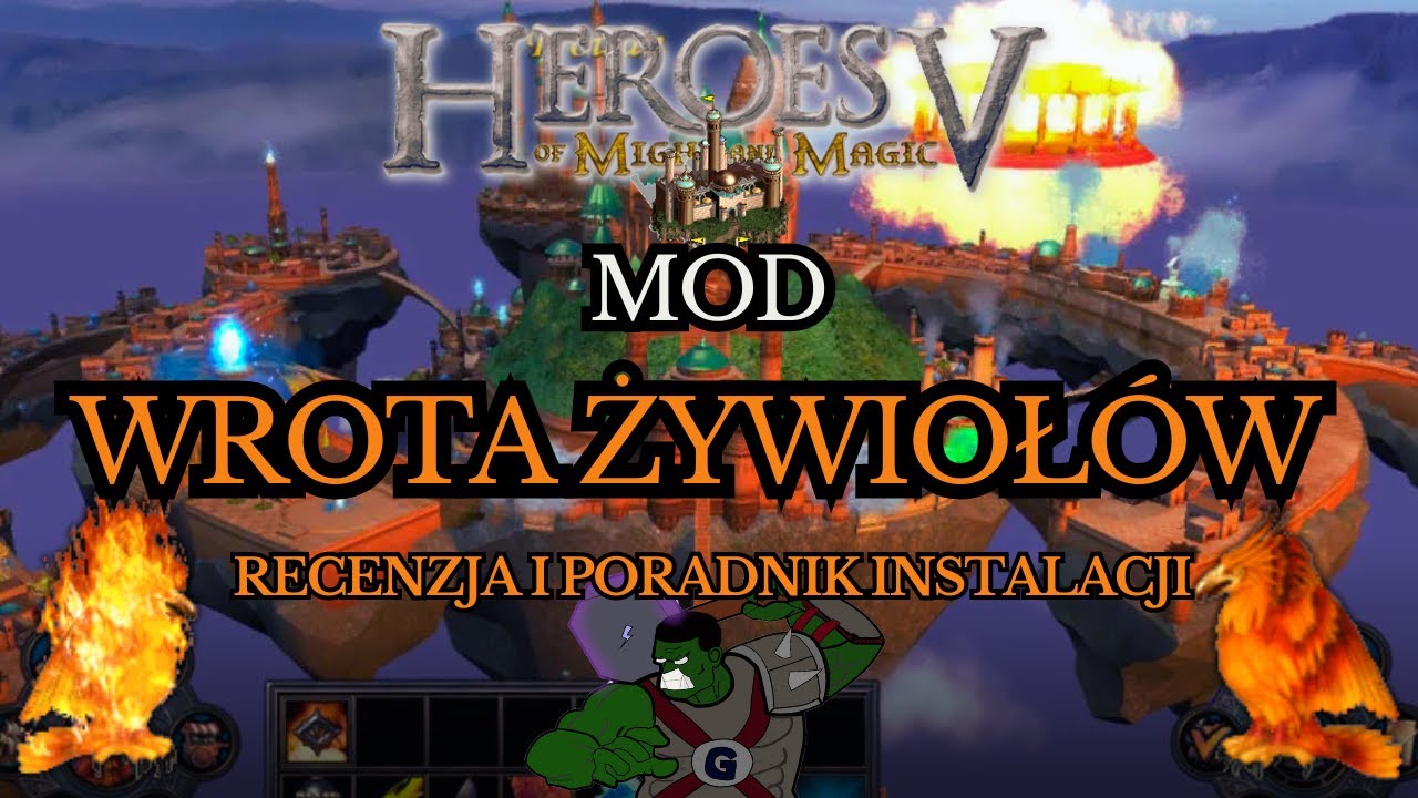 Nowe miasto Heroes V - Wrota Żywiołów | Recenzja Conflux Town Mod - YouTube