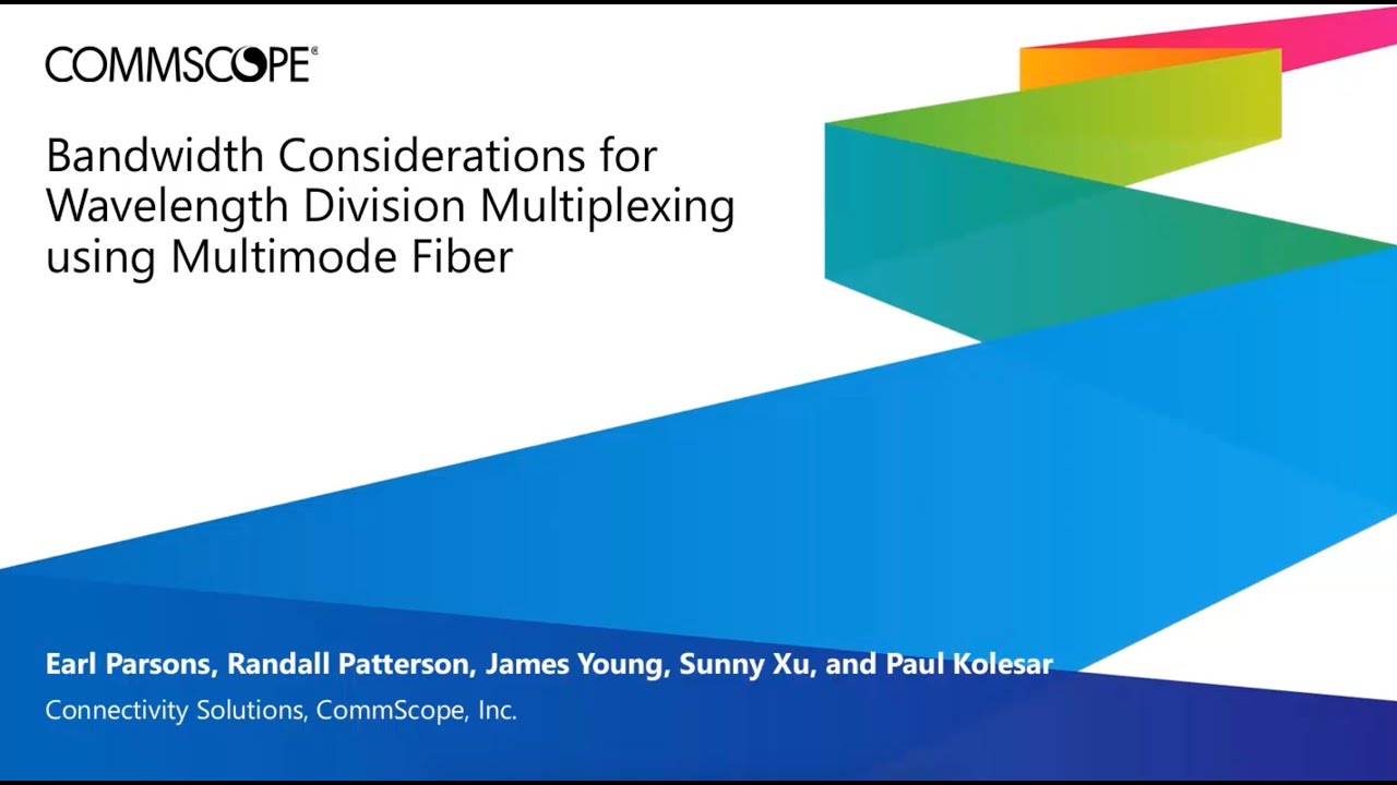 Bandwidth Considerations for Wavelength Division Multiplexing using ...
