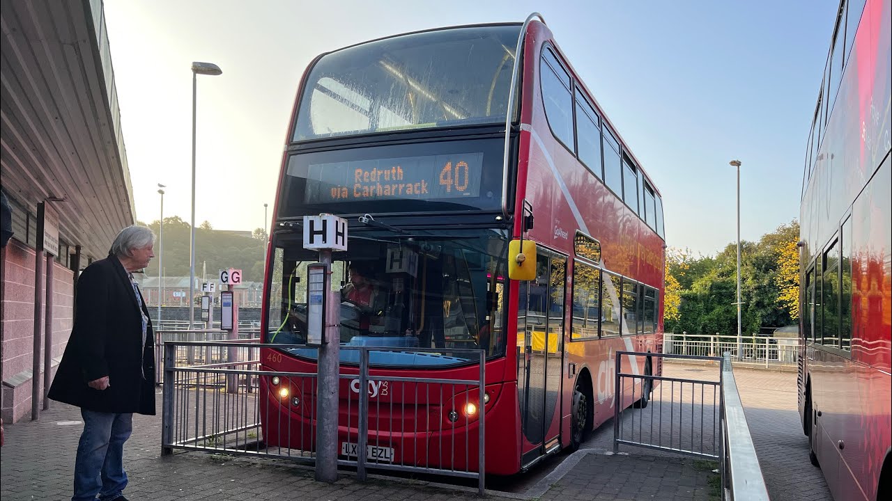 *Kickdown!* Go Cornwall Bus ADL Enviro 400 Trident 460 LX06 EZL Route ...
