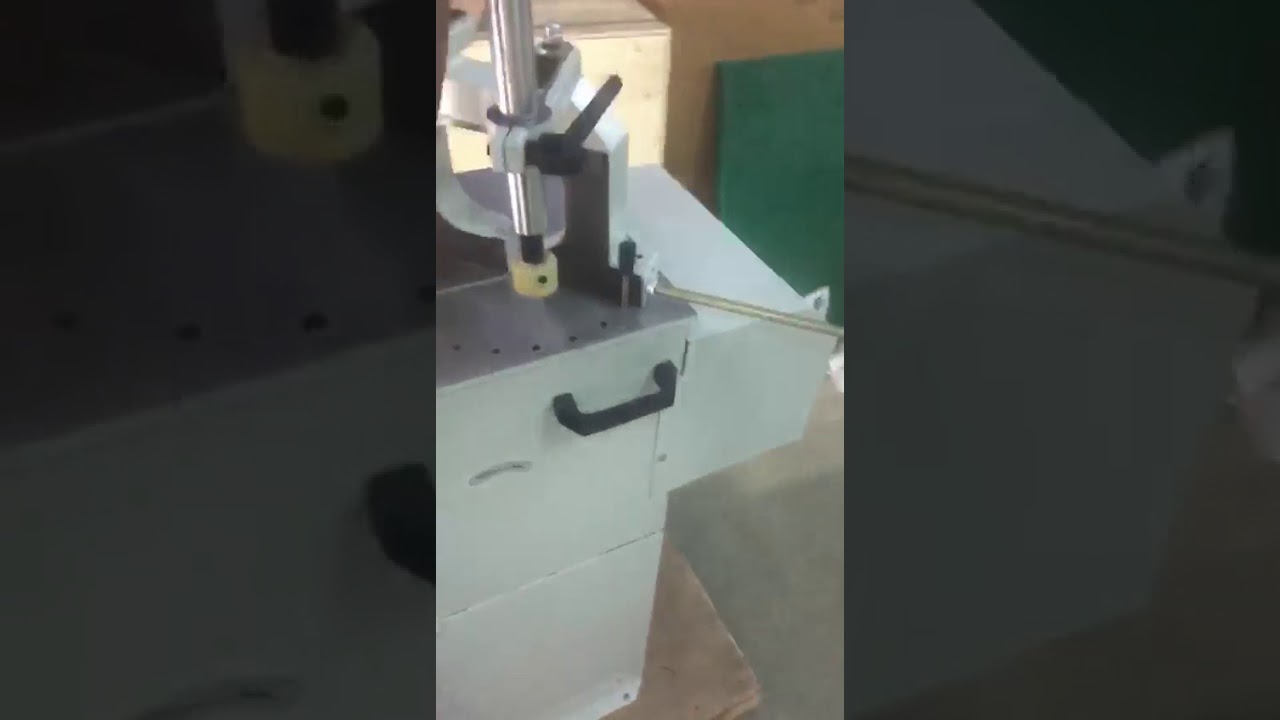AC 350 MANUAL UPSTROKE SAW(SLITTING) - YouTube