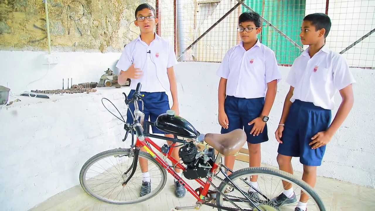 A motorized cycle - a project by the Automotive Society - YouTube