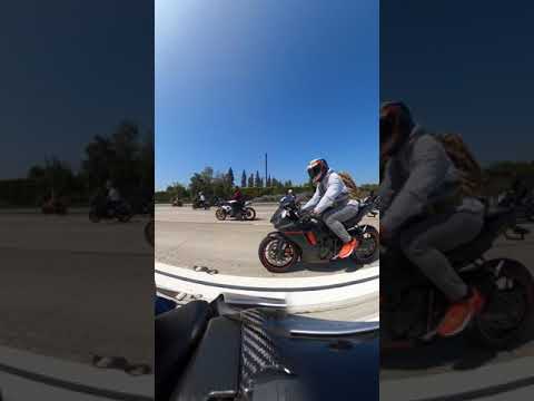 Yamaha R1M vs CBR1000RR/ BMW S1000RR Race at SR morning Octane event.