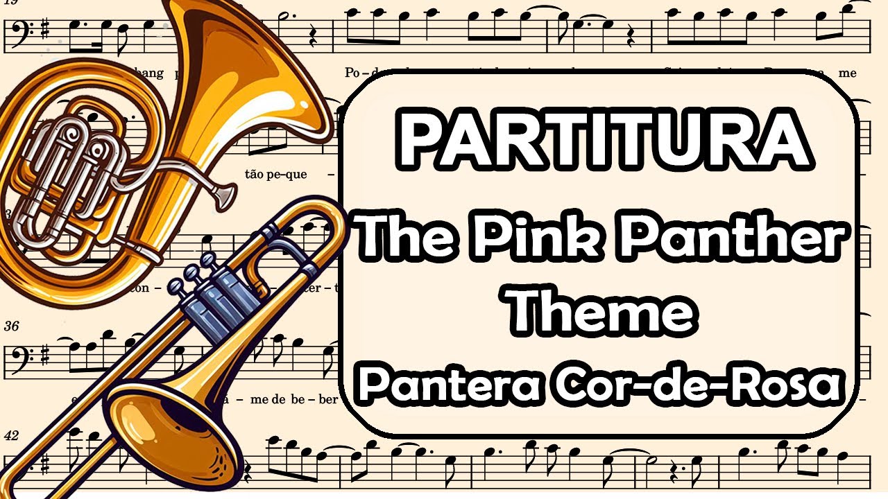 Pantera Cor de Rosa - Partitura para Trombone, Eufônio e Violoncelo ...
