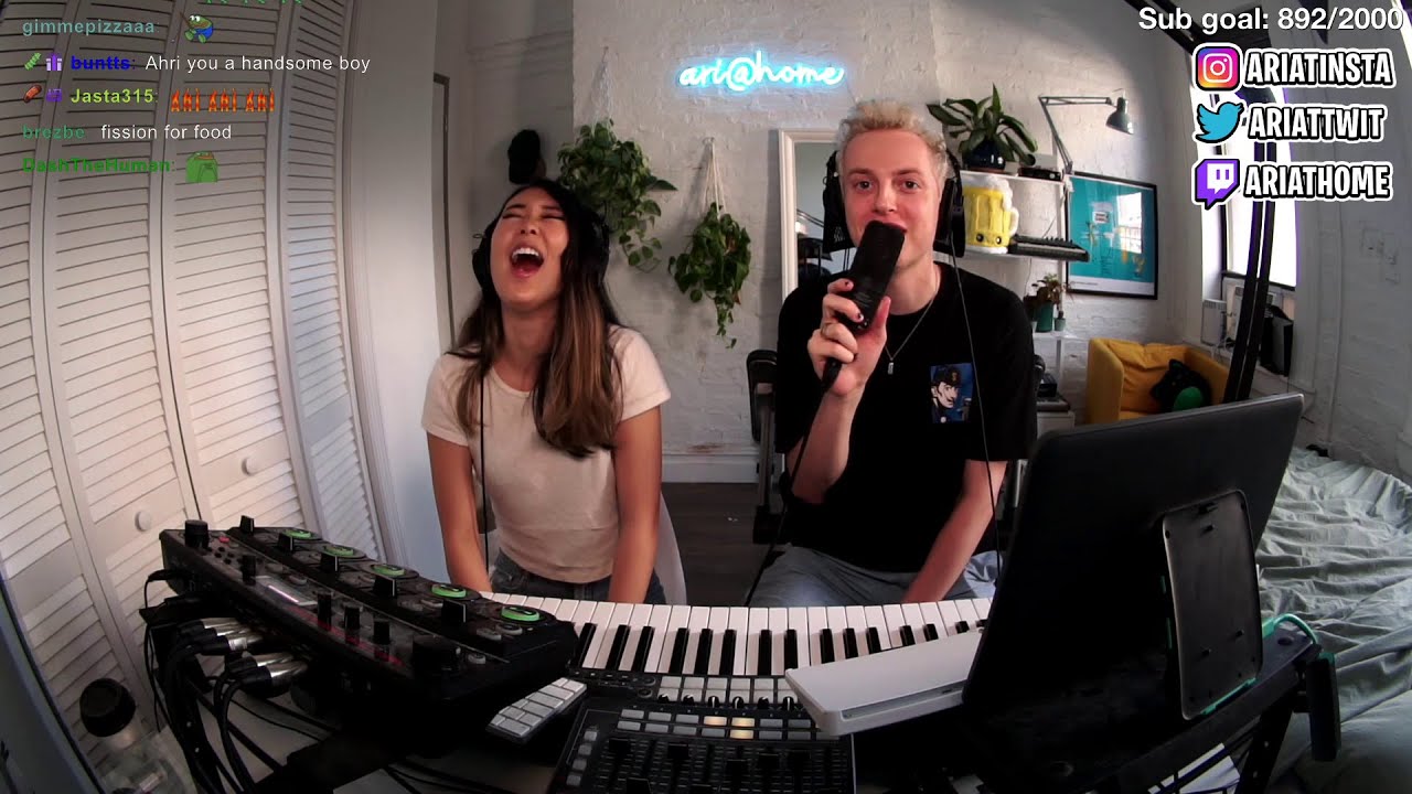 ARIatHOME and ExtraEmily Go Back and Forth Freestyling - YouTube
