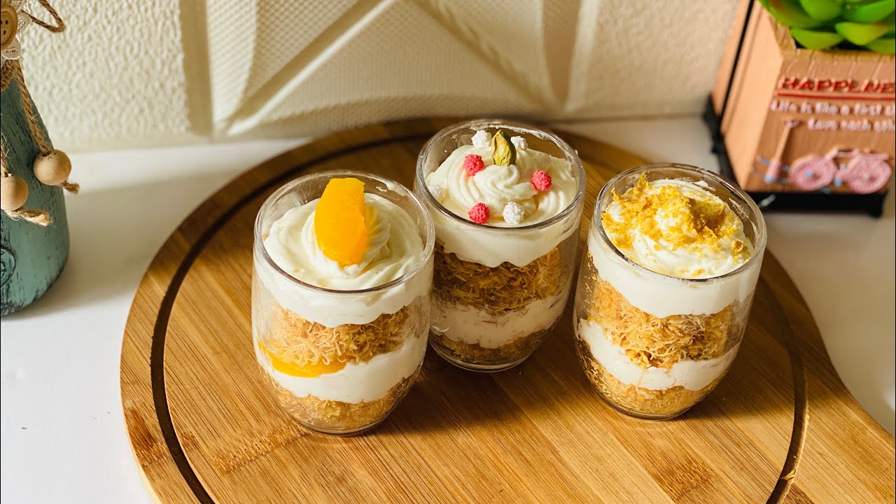 Iftar Special Recipe || Easy Kunafa Dessert Cups|| No Bake Dessert ...