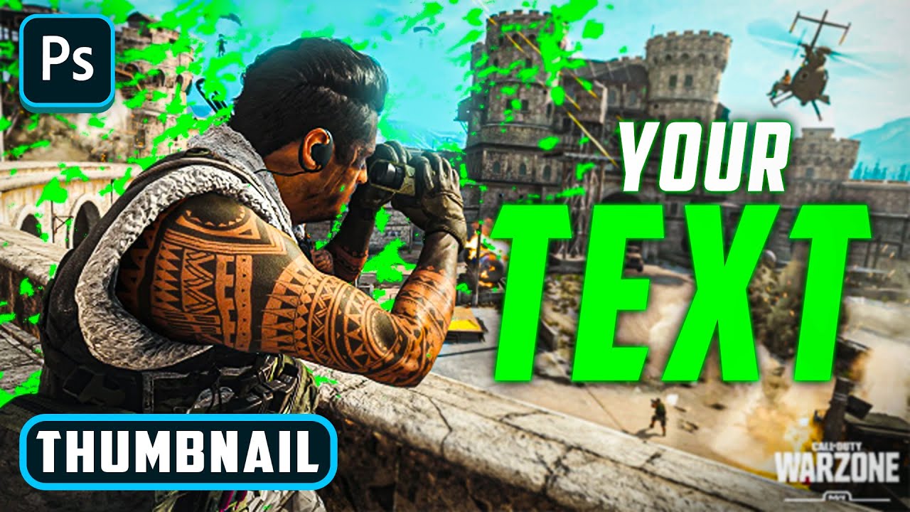 COD Warzone 2.0 Photoshop Thumbnail Template - YouTube