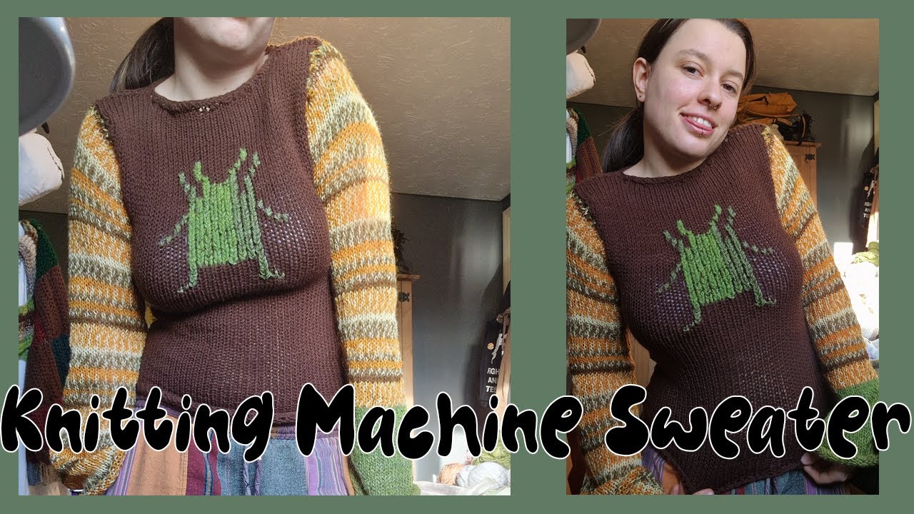 STUDIO VLOG: CIRCLE Knitting Machine Sweater / Jumper. Theres Some ...