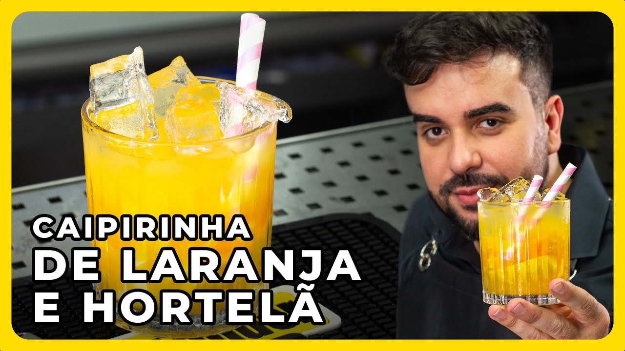 Uma saborosa e refrescante CAIPIRINHA de Laranja com Hortelã para refrescar | BARTENDER STORE ...