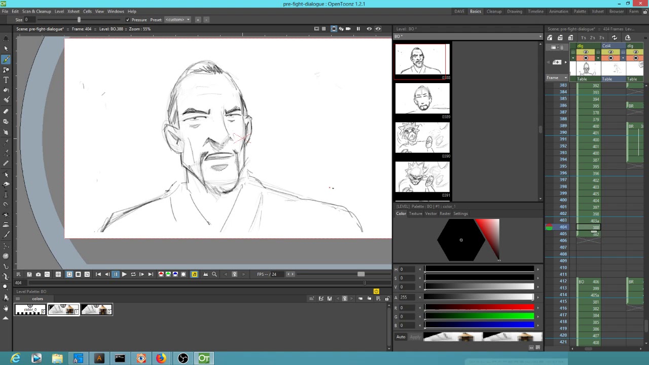 OPENTOONZ Animating Anime! - YouTube