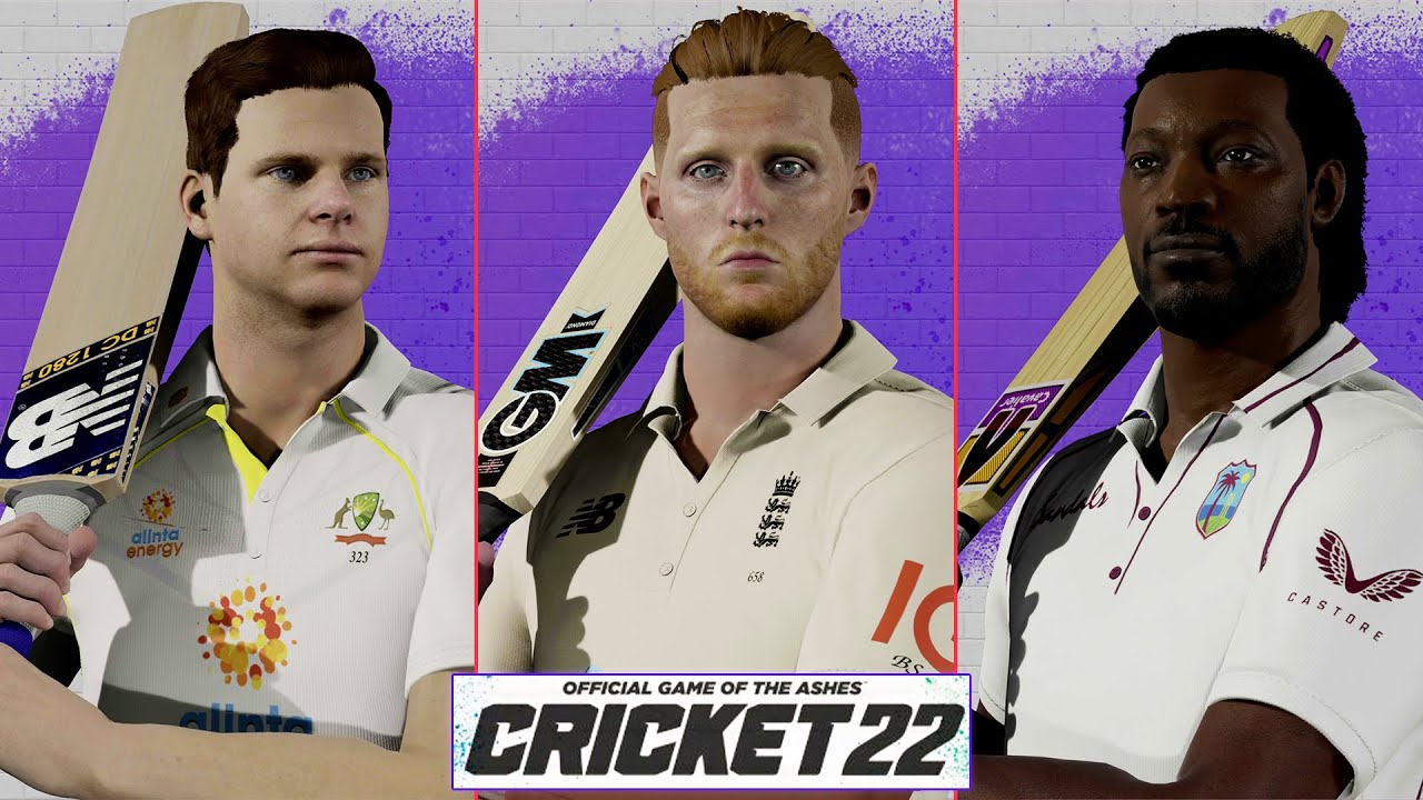 Cricket 22 ALL Official Licensed International Kits, Player Faces ...