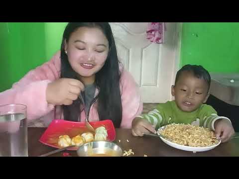 spicy buff momo rw chatpate mom and son - YouTube