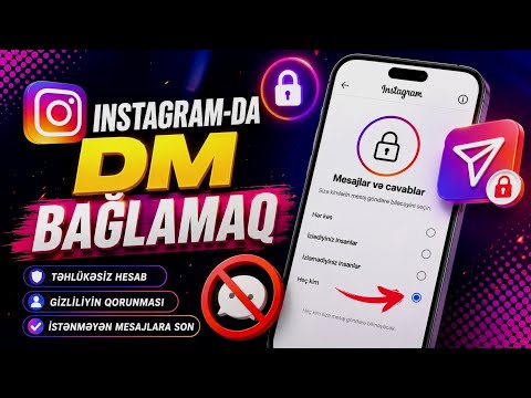 Instagram-da DM necə bağlamaq olar / instagram mesaj istəklərin bağlamaq / dm mesaj isteklerin kapat