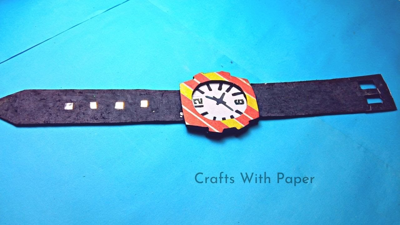 How To Make Easy Paper Watch | Easy Origami | Paper watch | DIY ...