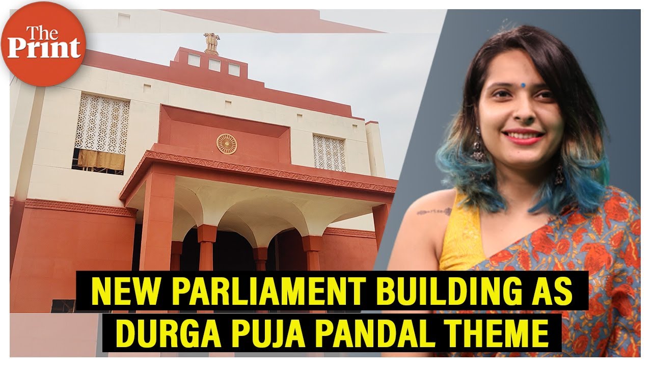 New parliament building as pandal theme: Delhi's CR Park comes alive ...