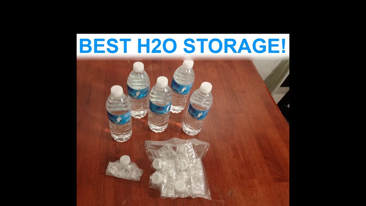Bug Out Bag Water Storage idea. Near zero space & weight! - YouTube