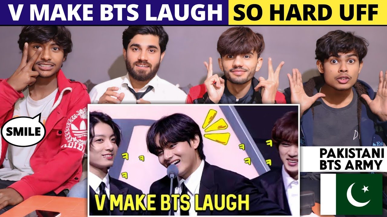 V Make Bts Laugh - Pakistani Reaction - Shan Rajpoot - YouTube