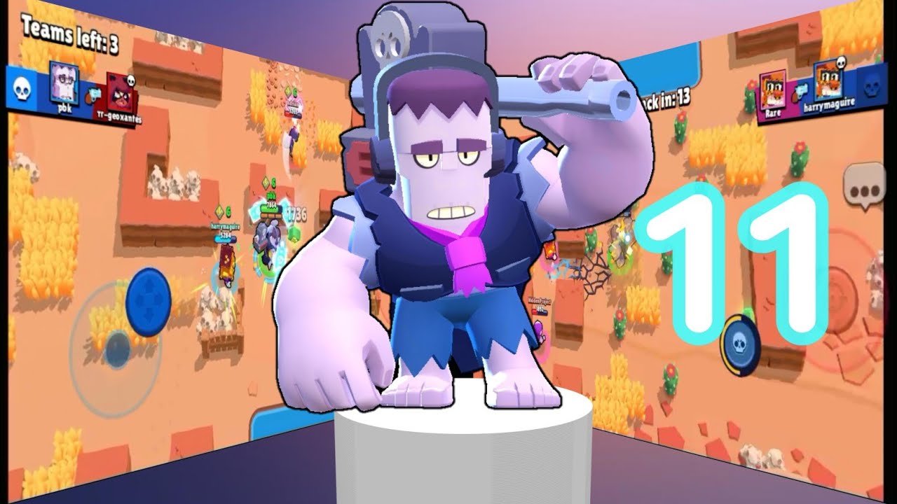 Overpowered Frank Brawl Stars 11 Youtube
