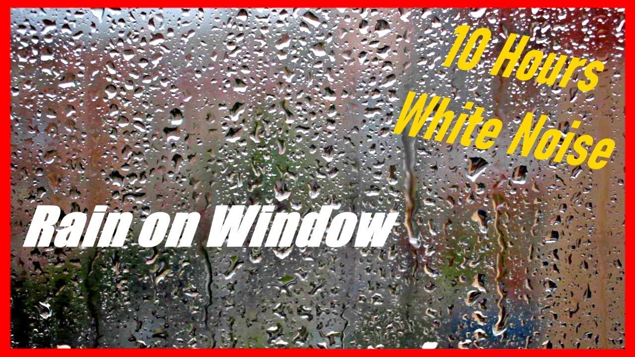 Rain Sound on Window With no Thunder, 10 Hours Nature Relaxation, Sleep ...