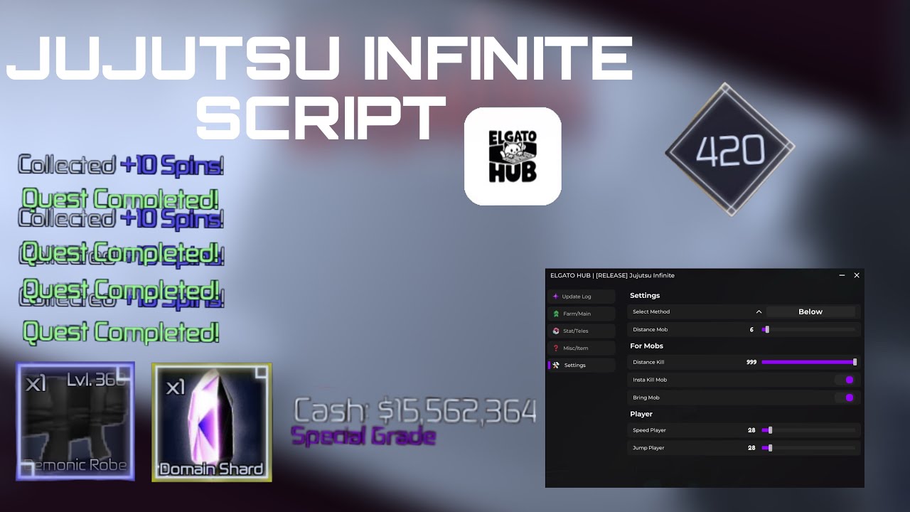 Best Jujutsu Infinite Script [Autofarm Boss, Autofarm Missions, Auto ...