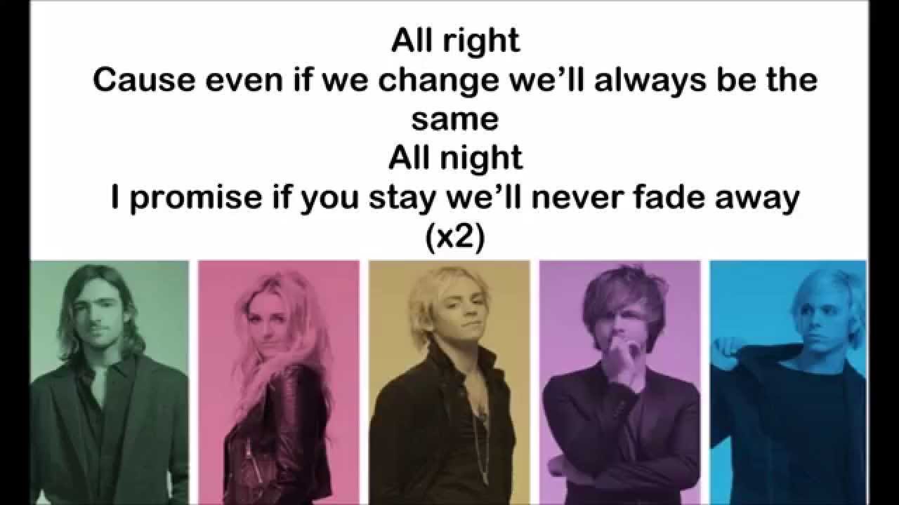 R5 - All Night - LYRICS - YouTube