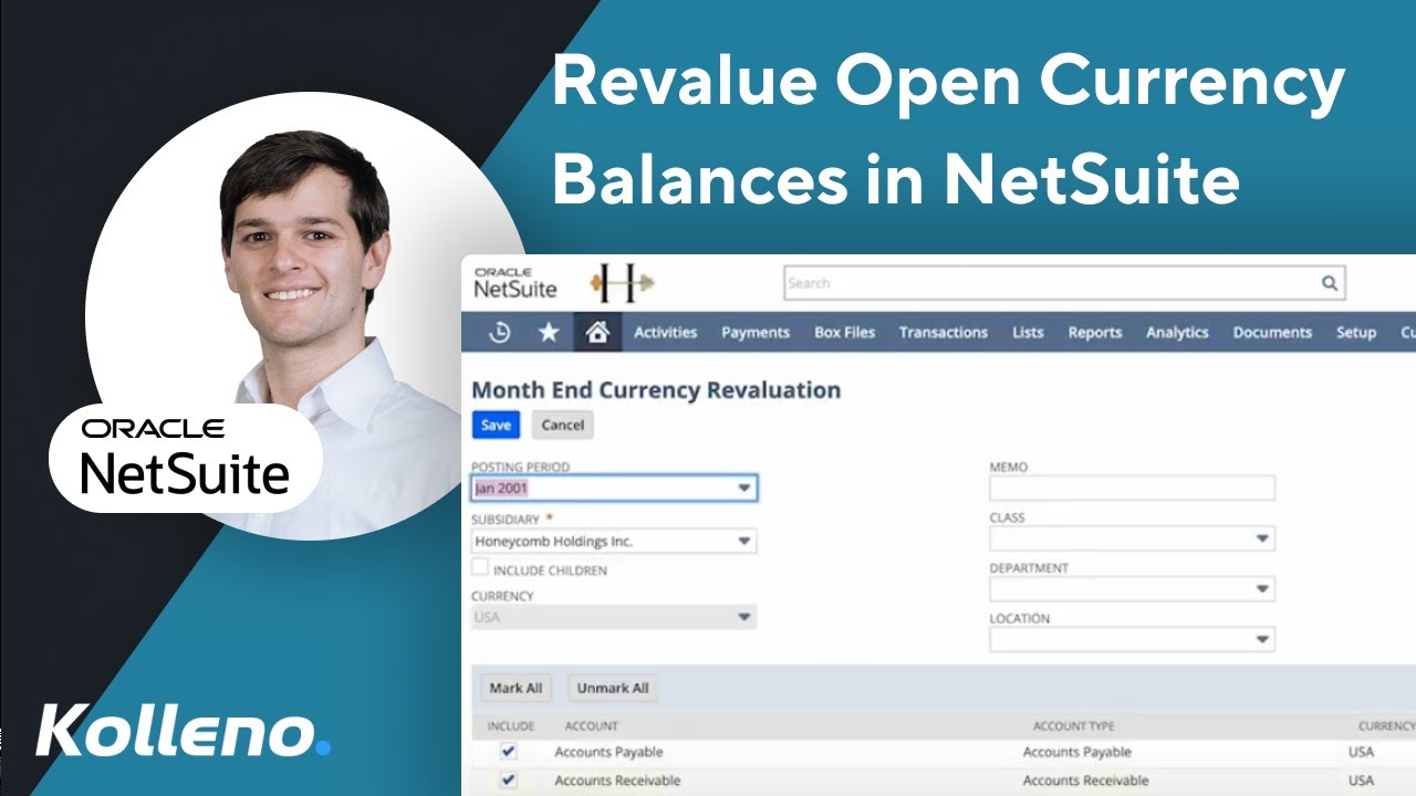 NetSuite Tutorial | Revalue Open Currency Balances in NetSuite - YouTube