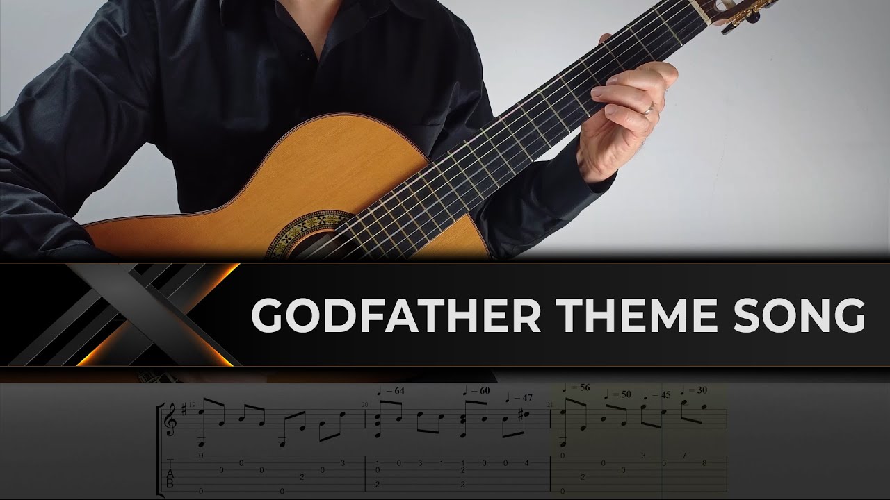 Godfather Theme Song Guitar Cover - Tutorial #gitar #cover - YouTube