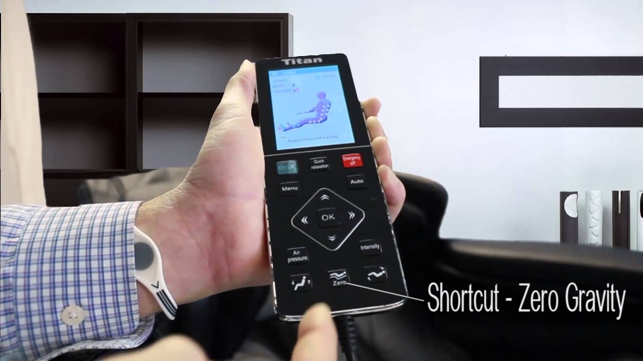 Titan TP-8300 Massage Chair Remote Control Functions - YouTube