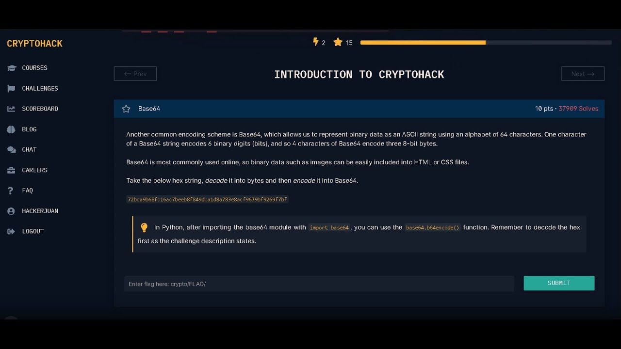 CRYPTOHACK Nivel Avanzado. - YouTube