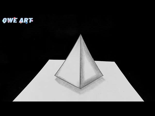 3D Pyramid | Optical illusion Drawing - Videos For Kids
