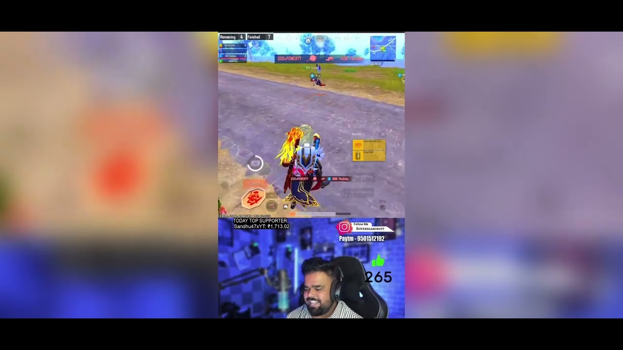 Pan fight with rover gaming 💀op reaction 🔥🫶🏻@roversgamingg ️ ...