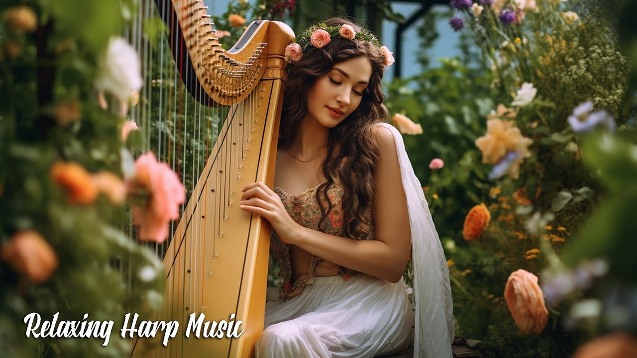 Heavenly Music 🎶 Heaven Harp Instrumental 🎶 Relaxing Background ...