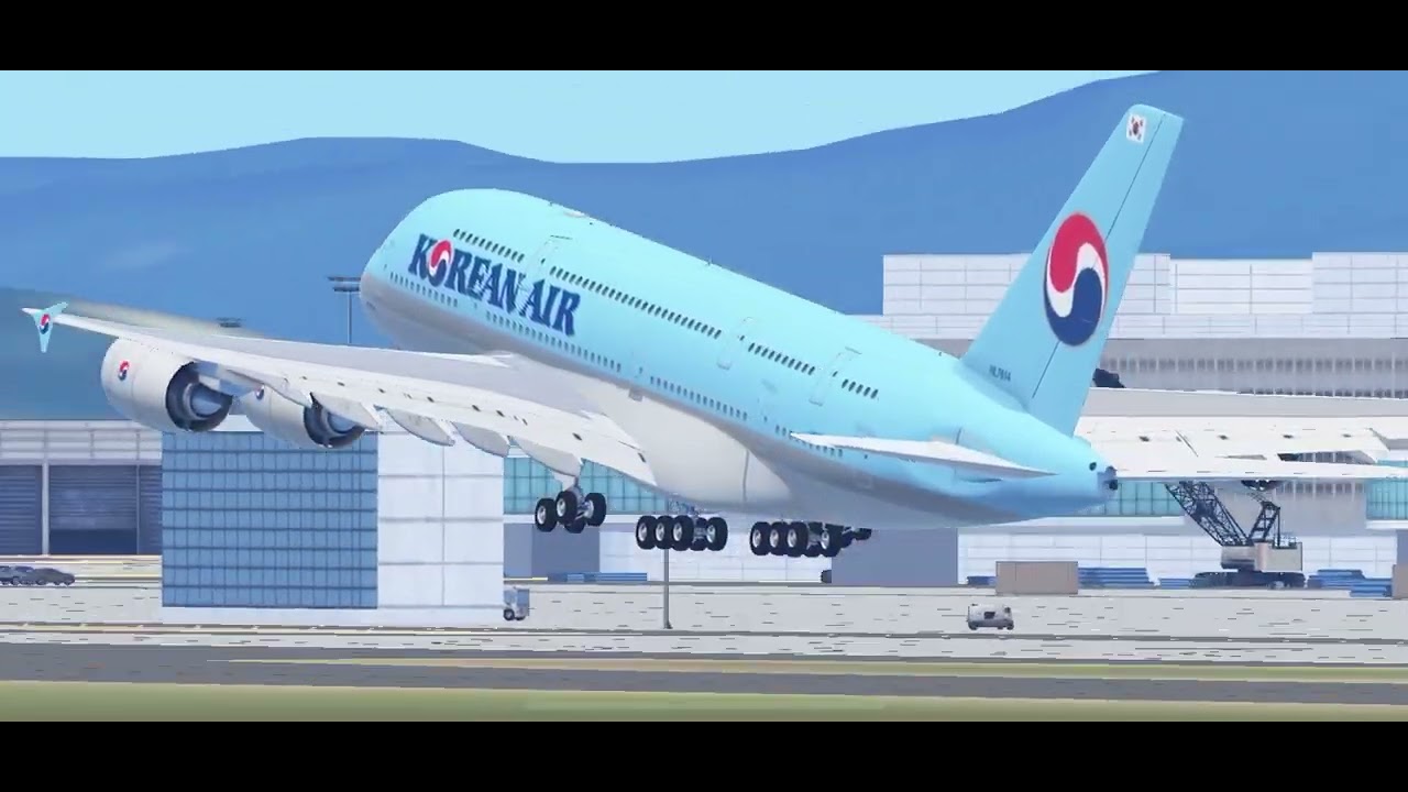 incheon airport a321-200, b777-300er, a380-800 (take off&landing) - YouTube